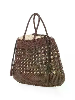 Dragon Diffusion Santa Cano Woven Leather Tote Bag