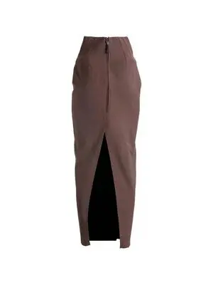 Rick Owens High-waist Maxi Skirt - Brown