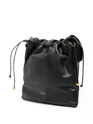 COCCINELLE Logo-plaque Drawstring Shoulder Bag