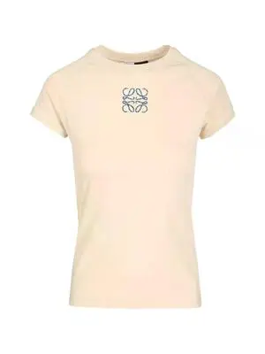 Loewe Anagram Embroidered Jersey T-shirt
