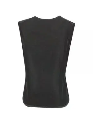 GRAN SASSO Lurex-knit Ribbed-trim Top