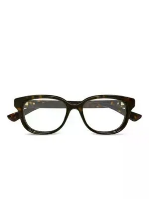 Gucci Round-frame Glasses - Brown
