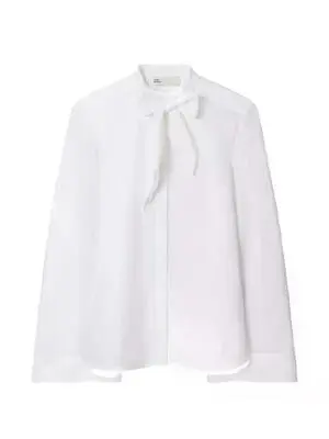 Tory Burch Bow-detail Long-sleeve Shirt - White