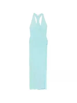 ASTA RESORT Lila Wrap Maxi Dress - Blue