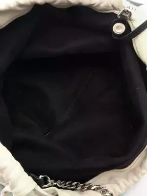 Saint Laurent Leather Bucket Bag - Neutrals