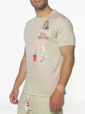 MC2 SAINT BARTH Ecstasea Graphic-print Chest-pocket T-shirt