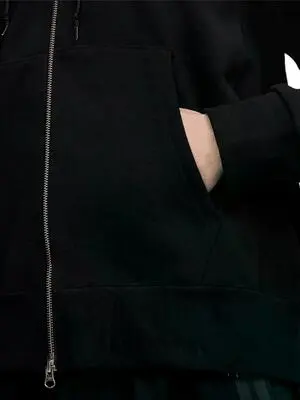 Nike Logo-embroidered Zip-up Hoodie