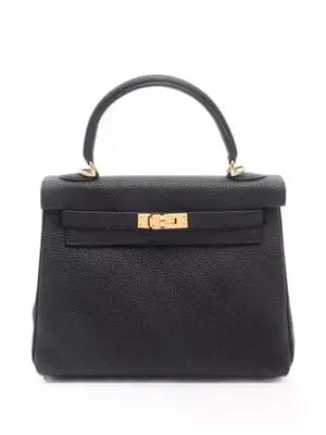 Hermès 2025 25 Kelly Togo-leather Tote Bag - Black