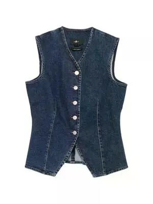 7 For All Mankind Denim Vests For Women