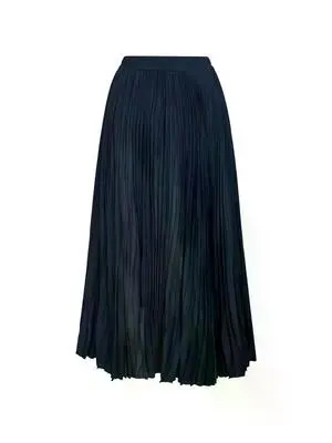Max Mara Plissé-effect Midi Skirt