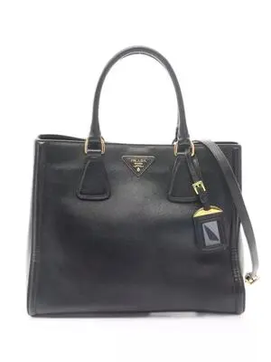 Prada 2000s Galleria Saffiano Leather Tote Bag - Black