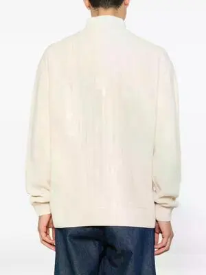 JW Anderson Half-zip Ribbed-knit Sweater