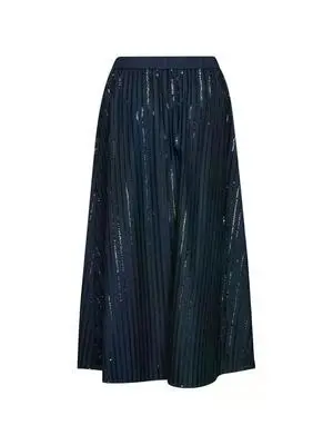 Max Mara Sequin-embellished Pleated Midi Skirt