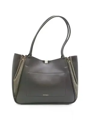 COCCINELLE Pansy Leather Suede-panel Tote Bag