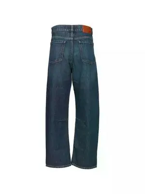 Max Mara Logo-patch Straight Jeans - Blue