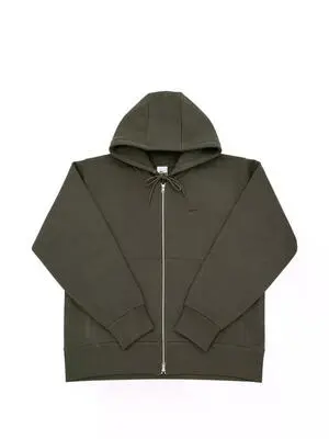 Nike Logo-embroidered Zip-up Hoodie - Green