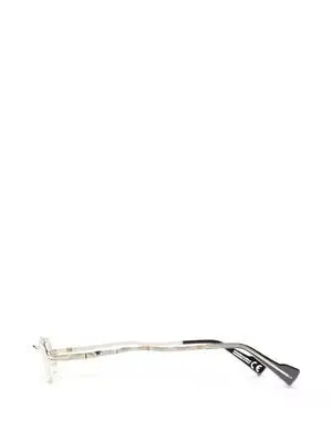 KUBORAUM Hammered-effect Rectangle-frame Sunglasses
