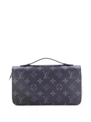 LOUIS VUITTON Zippy Wallet Monogram Eclipse Canvas Xl Small Wallets - Black