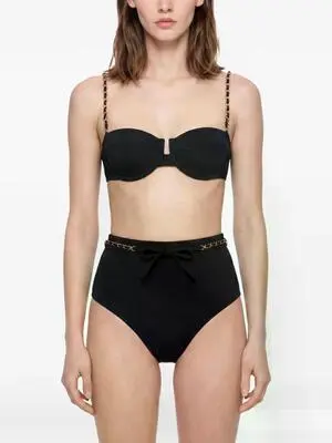 Zimmermann Roselight Chain-link Strap Bikini Top