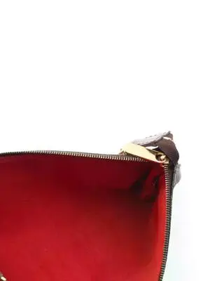 LOUIS VUITTON Damier Ebene Eva Pochette Two-way Handbag - Brown