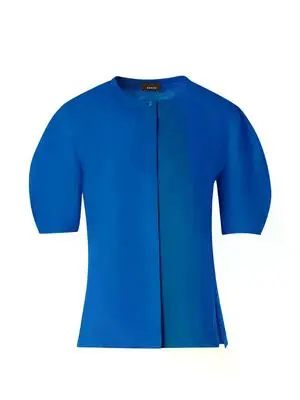Akris Puff Sleeve Linen Shirt