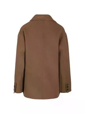 Max Mara V-neck Single-breasted Wool Jacket