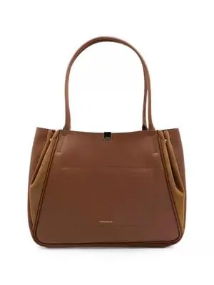 COCCINELLE Suede-panel Leather Tote Bag