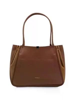 COCCINELLE Suede-panel Leather Tote Bag