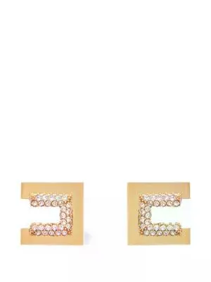 Elisabetta Franchi Logo Earrings