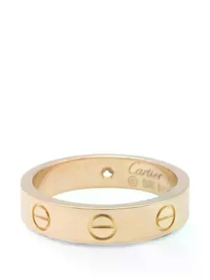 Cartier 2010s Mini Love Diamond Ring - Pink