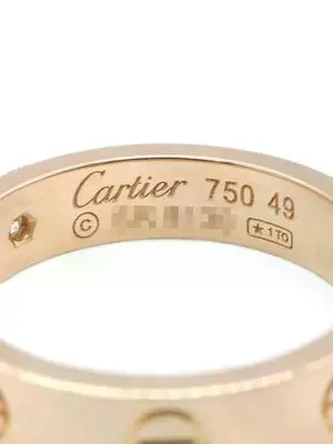 Cartier 2010s Mini Love Diamond Ring