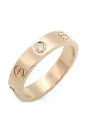 Cartier 18k Rose Gold Diamond Love Ring