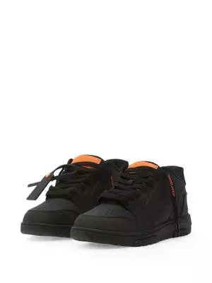 Off-White Out Of Office" Perforated Low-top Sneakers - Black