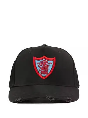 HTC LOS ANGELES Surf Club Distressed Baseball Cap - Black