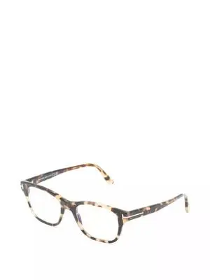 TOM FORD Rectangle-frame Glasses - Brown
