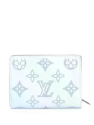LOUIS VUITTON Clea Wallet Mahina Leather Small Wallets - Blue