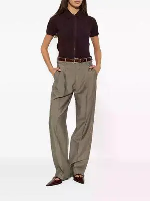 Victoria Beckham Ribbed Short-sleeve Cardigan