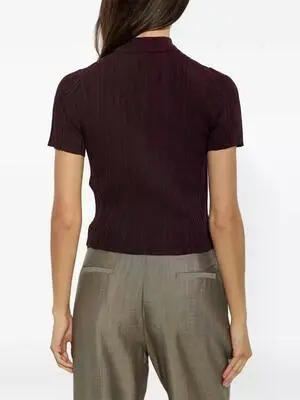 Victoria Beckham Ribbed Short-sleeve Cardigan