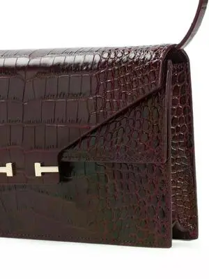 TOM FORD Mini Croc-effect Leather Clutch Bag