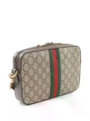 Gucci 2020s Gg Canvas Web-stripe Cross Body Bag