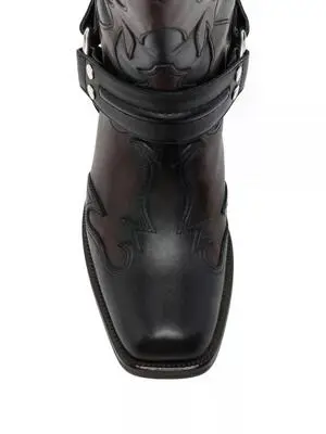 Versace Embroidered Harness Boots