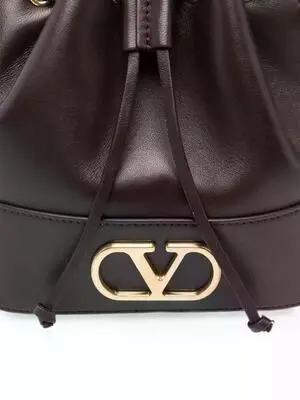 Valentino Garavani Bucket Bag With Chain Strap - Brown