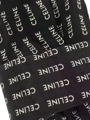 Celine Logo-print Silk Shirt