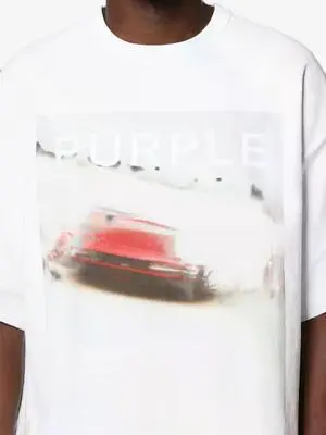 PURPLE BRAND Graphic-print Crew-neck T-shirt