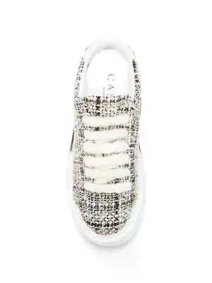 Casadei Tweed Platform Sneakers