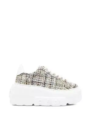 Casadei Tweed Platform Sneakers