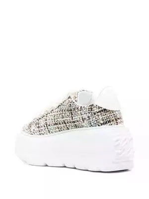 Casadei Tweed Platform Sneakers