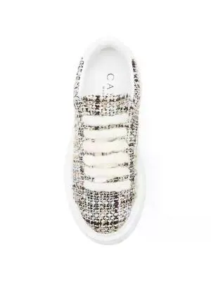 Casadei Tweed Platform Sneakers