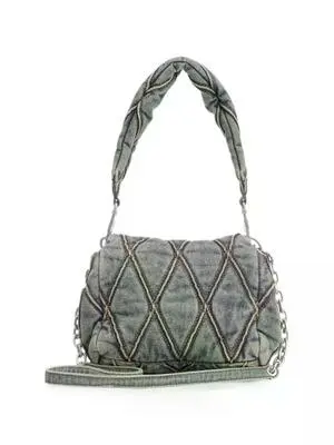 DIESEL® Small Charm-d Denim Shoulder Bag