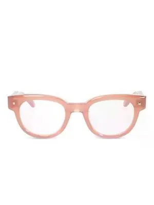 Valentino Garavani Geometric-frame Glasses - Pink